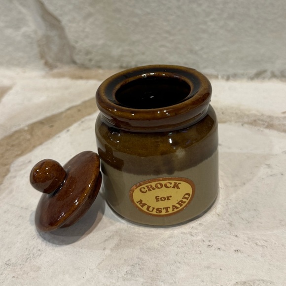 Kitchen | Vintage Mustard Crock | Poshmark